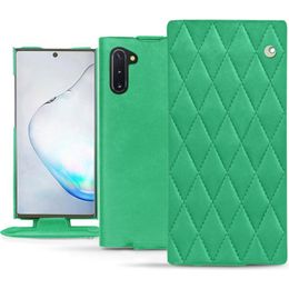 Noreve Lederschutzhülle vertikal (Samsung Galaxy Note 10), Smartphone Hülle, Grün