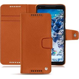 Noreve Lederschutzhülle (Google Pixel 2 XL), Smartphone Hülle, Orange