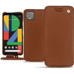 Noreve Lederschutzhülle vertikal (Google Pixel 4 XL), Smartphone Hülle, Braun