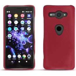 Noreve Lederschutzhülle (Sony Xperia XZ2 Compact), Smartphone Hülle, Rot