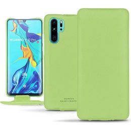 Noreve Lederschutzhülle vertikal (Huawei P30 Pro), Smartphone Hülle, Grün