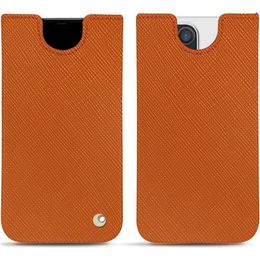 Noreve Lederschutzhülle (Apple iPhone 13 Pro Max), Smartphone Hülle, Orange