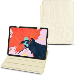 Noreve Lederschutzhülle horizontal (iPad Pro 11 2018 (1. Gen)), Tablet Hülle, Beige