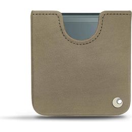 Noreve Lederschutzhülle Samsung Galaxy Z Flip3 (Samsung Galaxy Z Flip3), Smartphone Hülle, Beige
