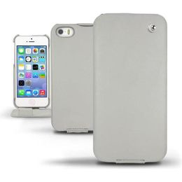 Noreve Lederschutzhülle vertikal (Apple iPhone 5s), Smartphone Hülle, Grau