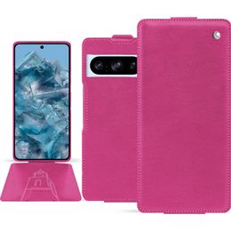 Noreve Lederschutzhülle vertikal (Google Pixel 8 Pro), Smartphone Hülle, Rosa