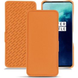 Noreve Lederschutzhülle horizontal (OnePlus 7T Pro), Smartphone Hülle, Orange