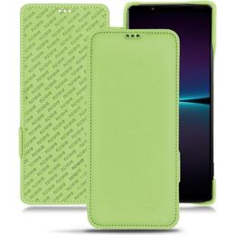 Noreve Lederschutzhülle horizontal (Sony Xperia 1 IV), Smartphone Hülle, Grün