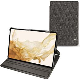 Noreve Lederschutzhülle horizontal (Galaxy Tab S8), Tablet Hülle, Grau