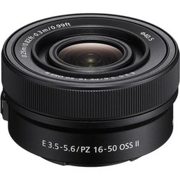 Sony E PZ 16-50mm f/3.5-5.6 OSS II (Sony E, APS-C / DX), Objektiv, Schwarz