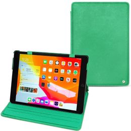 Noreve Lederschutzhülle horizontal (iPad 10.2 2019), Tablet Hülle, Grün