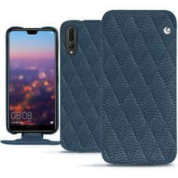 Noreve Lederschutzhülle vertikal (Huawei P20 Pro), Smartphone Hülle, Blau