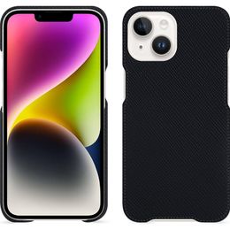 Noreve Lederschutzhülle (Apple iPhone 15 Plus), Smartphone Hülle, Schwarz