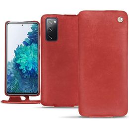 Noreve Lederschutzhülle vertikal (Samsung Galaxy S20 FE), Smartphone Hülle, Rot