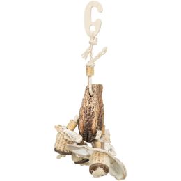 Trixie Natural toy, mahogany pod/sea shells, 26 cm, Vogelheimeinrichtung