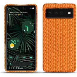 Noreve Lederschutzhülle (Google Pixel 6 Pro), Smartphone Hülle, Orange