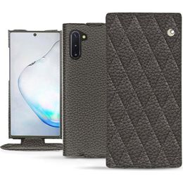 Noreve Lederschutzhülle vertikal (Samsung Galaxy Note 10), Smartphone Hülle, Grau