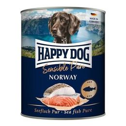 Happy Dog Sensible Pure Nassfutter Hund Adult 6x800 g Seefisch
