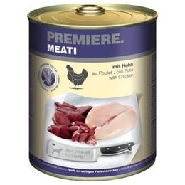 Premiere Meati Nassfutter Hund, Adult, Huhn 12x800 g