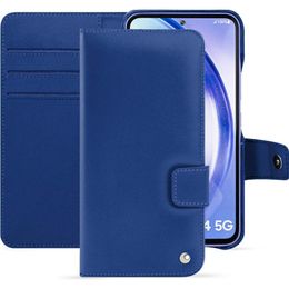 Noreve Lederschutzhülle Samsung Galaxy A54 (Samsung Galaxy A54 5G), Smartphone Hülle, Blau