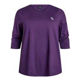 Active By Zizzi Shirt 'ABASIC ONE' female Purple size XL