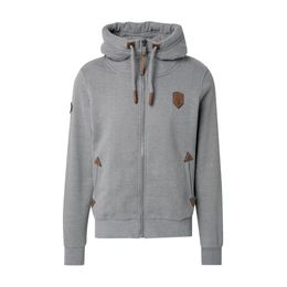 Naketano Zip-Up Hoodie male Grey size XXL