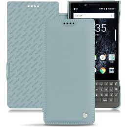 Noreve Lederschutzhülle horizontal (Blackberry KEY2), Smartphone Hülle, Blau