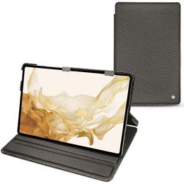 Noreve Lederschutzhülle horizontal (Galaxy Tab S8), Tablet Hülle, Grau