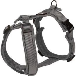 Petlando Geschirr Y-Comfort Mesh, Anthrazit (XL, Hund, Allgemein), Halsband + Leine