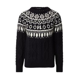 K by KARL LAGERFELD Karl Lagerfeld Sweater 'Fairisle' male Black size L