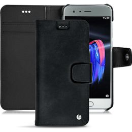 Noreve Lederschutzhülle Wallet (Honor 9), Smartphone Hülle, Schwarz