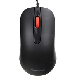 Omega OM-520 muis - 1000dpi, zwart, Maus, Schwarz