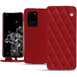 Noreve Lederschutzhülle vertikal (Samsung Galaxy S20 Ultra 5G), Smartphone Hülle, Rot