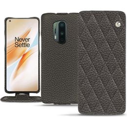 Noreve Lederschutzhülle vertikal (OnePlus 8 Pro), Smartphone Hülle, Grau
