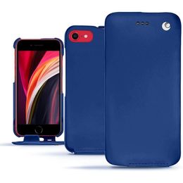 Noreve Lederschutzhülle vertikal (Apple iPhone SE (2nd Gen), Apple iPhone SE (3rd Gen)), Smartphone Hülle, Blau