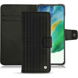 Noreve Lederschutzhülle Wallet (Samsung Galaxy S21 FE), Smartphone Hülle, Schwarz