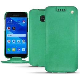 Noreve Lederschutzhülle vertikal (Samsung Galaxy A3 (2017)), Smartphone Hülle, Grün