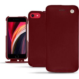 Noreve Lederschutzhülle vertikal (Apple iPhone SE (2nd Gen), Apple iPhone SE (3rd Gen)), Smartphone Hülle, Rot