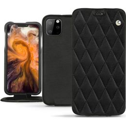 Noreve Lederschutzhülle vertikal (Apple iPhone 11 Pro Max), Smartphone Hülle, Schwarz