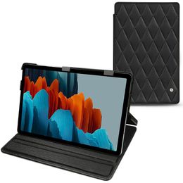 Noreve Lederschutzhülle horizontal (Galaxy Tab S7), Tablet Hülle, Schwarz