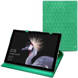 Noreve Lederschutzhülle vertikal (Surface Pro (2017)), Tablet Hülle, Grün