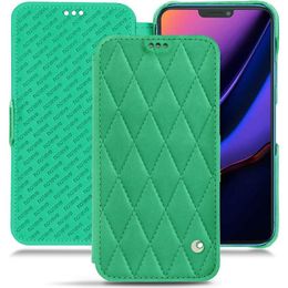 Noreve Lederschutzhülle horizontal (Apple iPhone 11), Smartphone Hülle, Grün