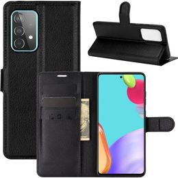 Screenguard Samsung Galaxy A52 Leather Guard Lederhülle (Samsung Galaxy A52), Smartphone Hülle, Schwarz