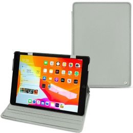 Noreve Lederschutzhülle horizontal (iPad 10.2 2019), Tablet Hülle, Grau