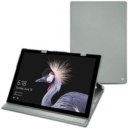 Noreve Lederschutzhülle vertikal (Surface Pro (2017)), Tablet Hülle, Grau
