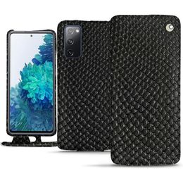 Noreve Lederschutzhülle vertikal (Samsung Galaxy S20 FE), Smartphone Hülle, Schwarz