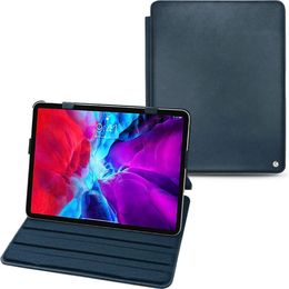 Noreve Lederschutzhülle horizontal (iPad Pro 12.9 2020 (4. Gen)), Tablet Hülle, Blau