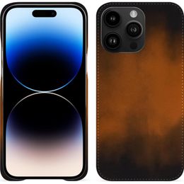 Noreve Lederschutzhülle (Apple iPhone 15 Pro Max), Smartphone Hülle, Braun