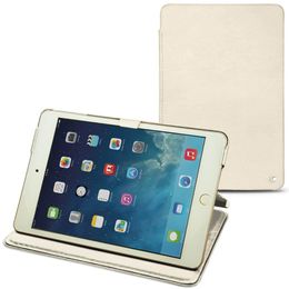Noreve Lederschutzhülle horizontal (iPad Mini 5), Tablet Hülle, Weiss