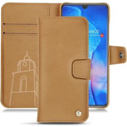 Noreve Lederschutzhülle Wallet (Huawei Mate 20), Smartphone Hülle, Braun